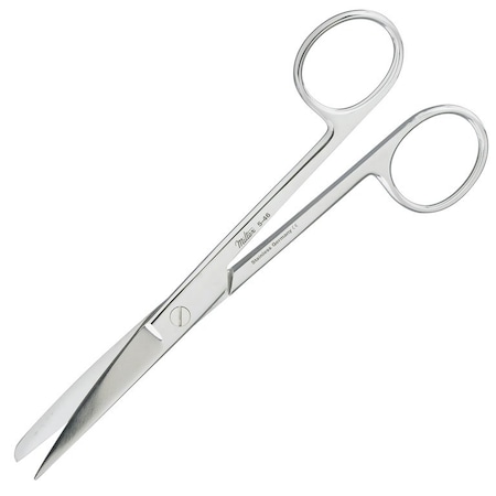 Miltex Integra Operating Scissors, 5.5in, Curved with Sharp/Blunt Tip 5-46 | Zoro
